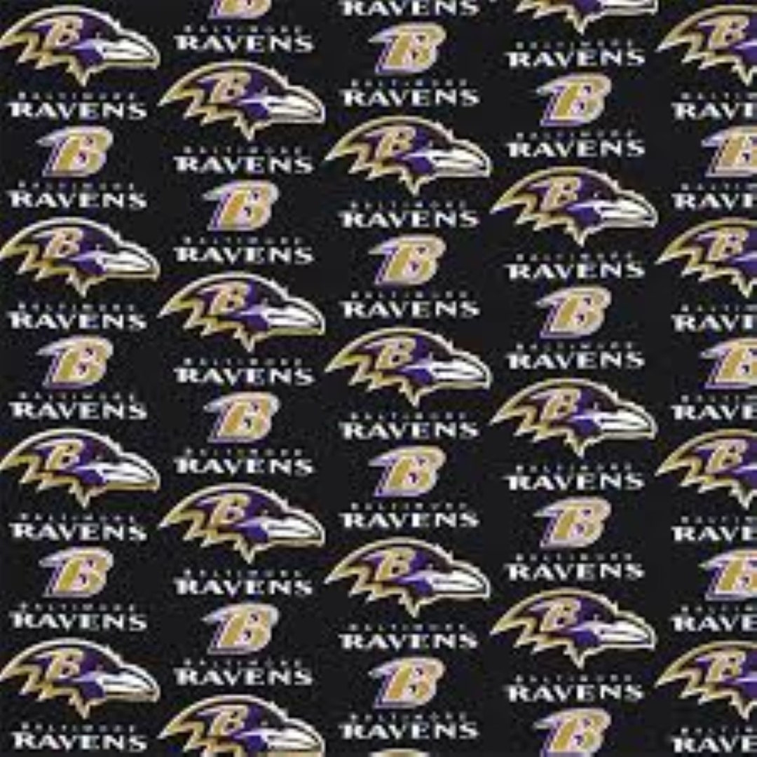 BALTIMORE Ravens NFL 58 Inch Cotton Fabric - Etsy