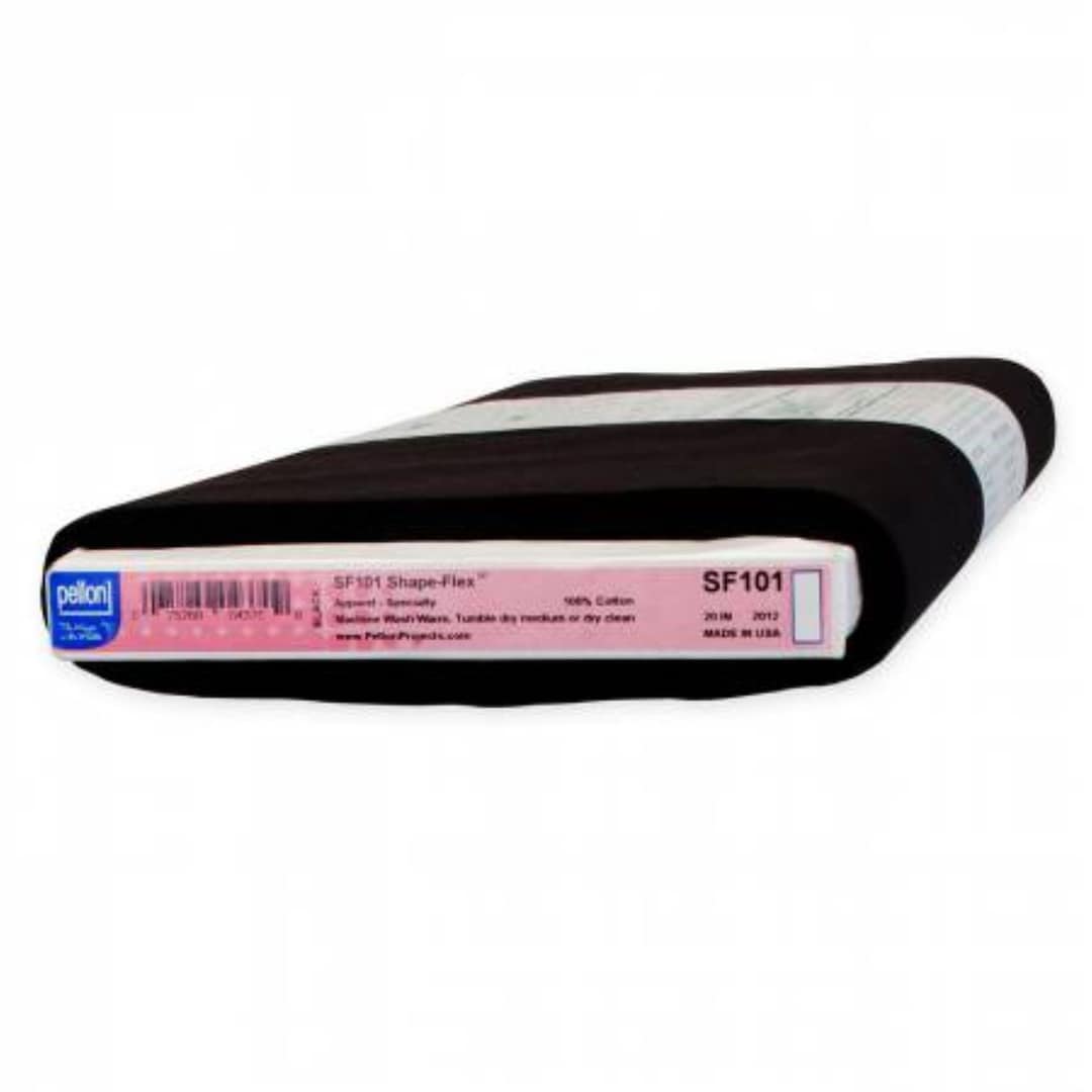 Shape Flex 101 BLACK Woven Fusible Interfacing Cotton 20in From Pellon ...