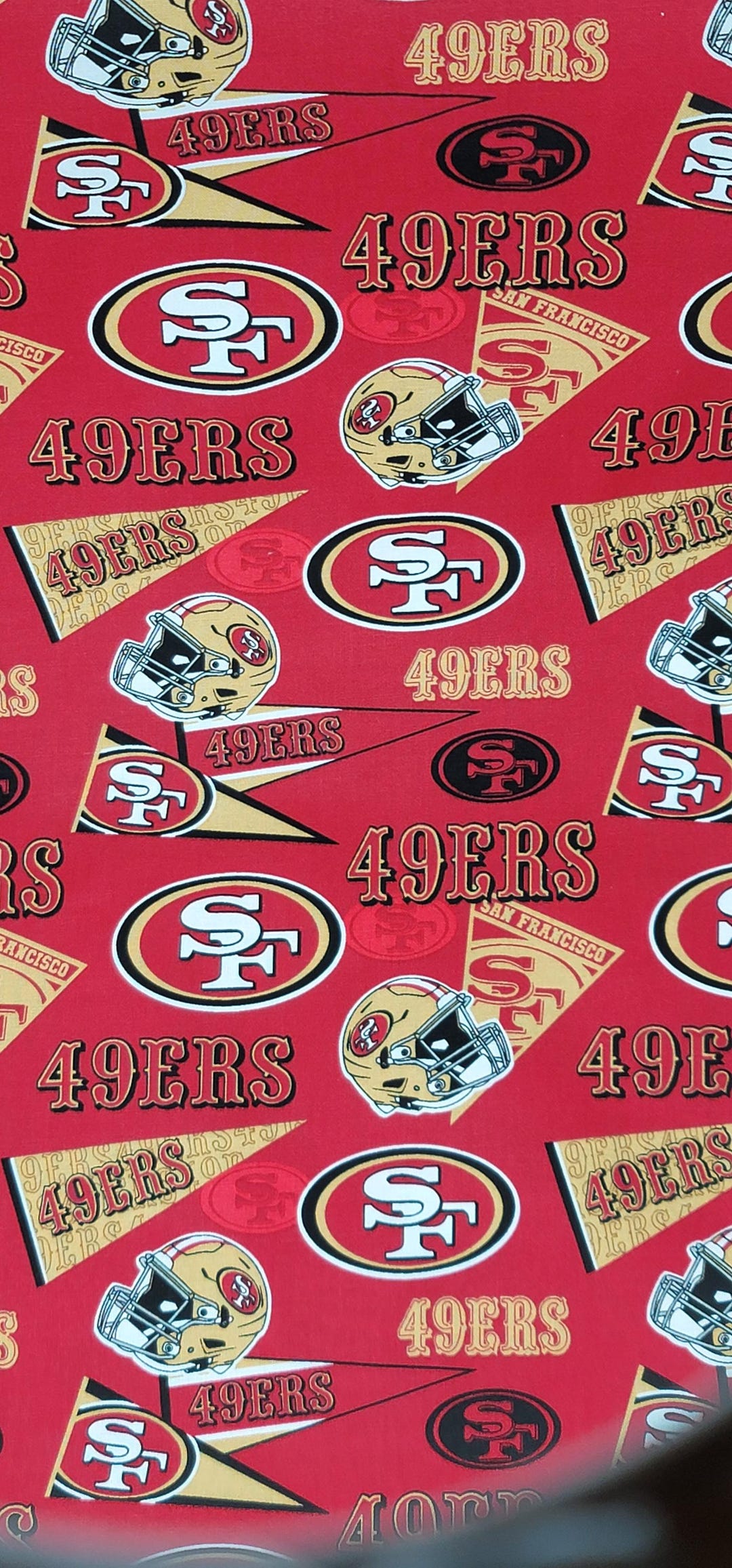 NFL San Francisco 49ers Retro 100% Cotton Fabric 44 Inches Wide - Etsy