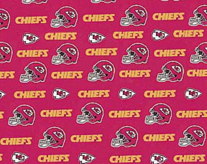 KANSAS CITY Chiefs Licensed NFL 58 Inch Cotton Fabric - Etsy