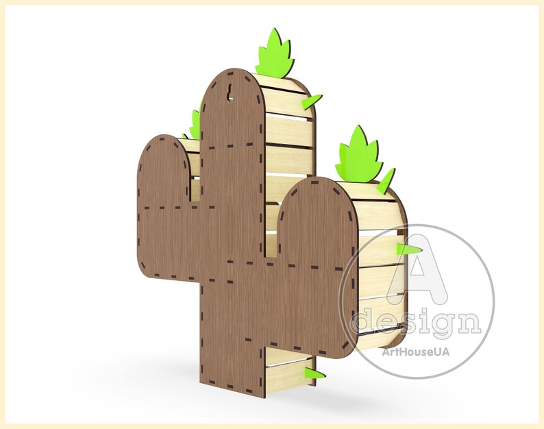 Cactus Shelf Vector Phone Stand Tablet Stand Book Shelf - Etsy