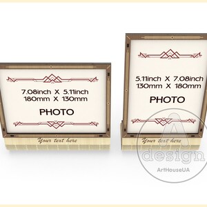 Photo Frame Vector File for Laser Cut and Glowforge Users Ready SVG ...