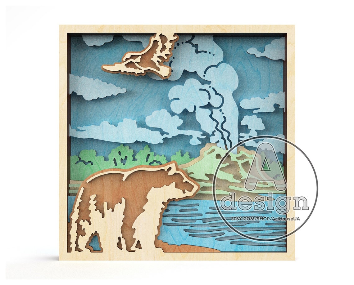 Scroll Saw Pattern Bear Scroll Saw Pdf Bear Laser Cut | Etsy