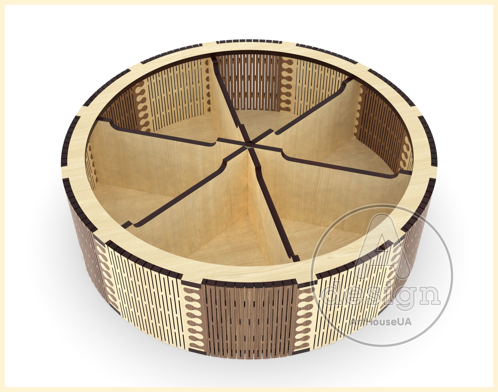 Vector de caja de madera Corte láser de caja de regalo | Etsy