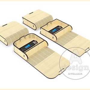 Box for USB Flash Drive Laser Cut Vector File and Glowforge SVG ...