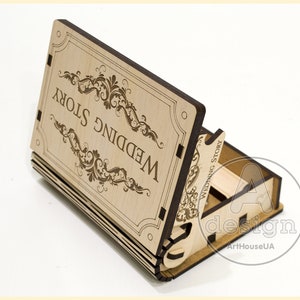Box for USB Vector Wedding Story Usb Case Box Laser Cut - Etsy