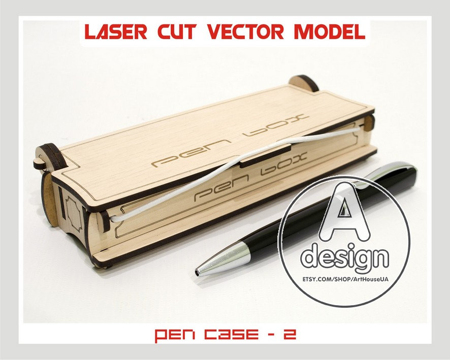 Digital Pen case SVG for Glowforge laser Pen box laser Pen holder DXF ...