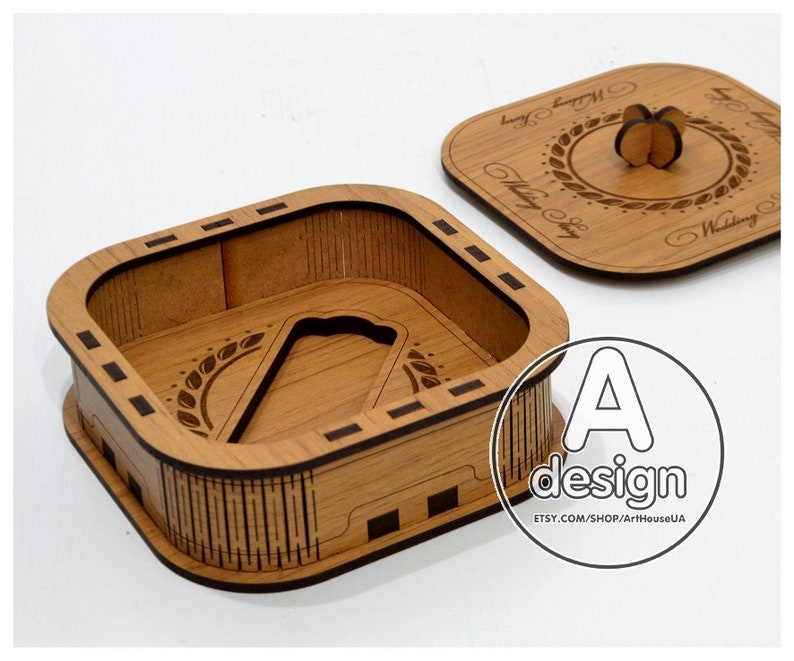 Box for USB vector Wedding story usb case Box laser cut | Etsy