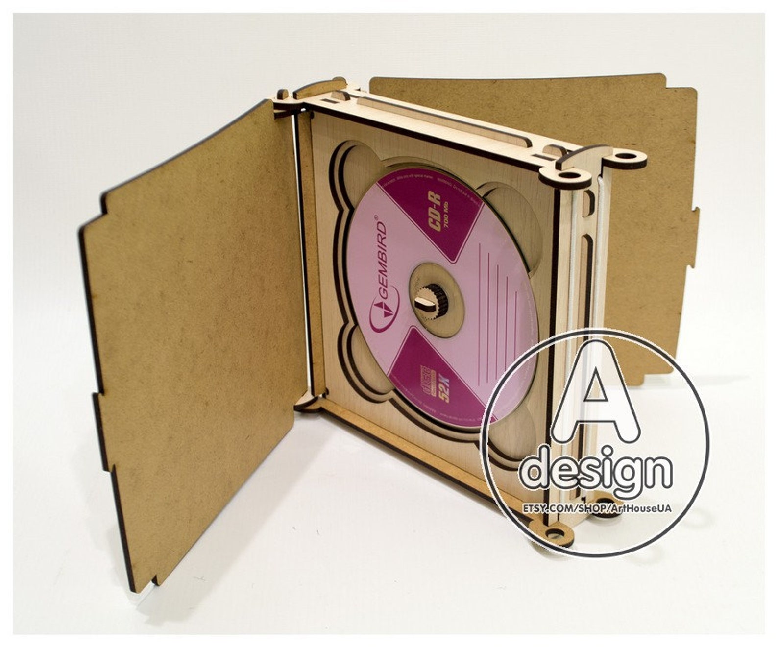 Storage Boxes for Two CD DVD & Blu-ray Disc Cd Dvd Wooden | Etsy