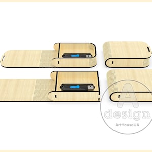 Box for USB Flash Drive Laser Cut Vector File and Glowforge SVG ...