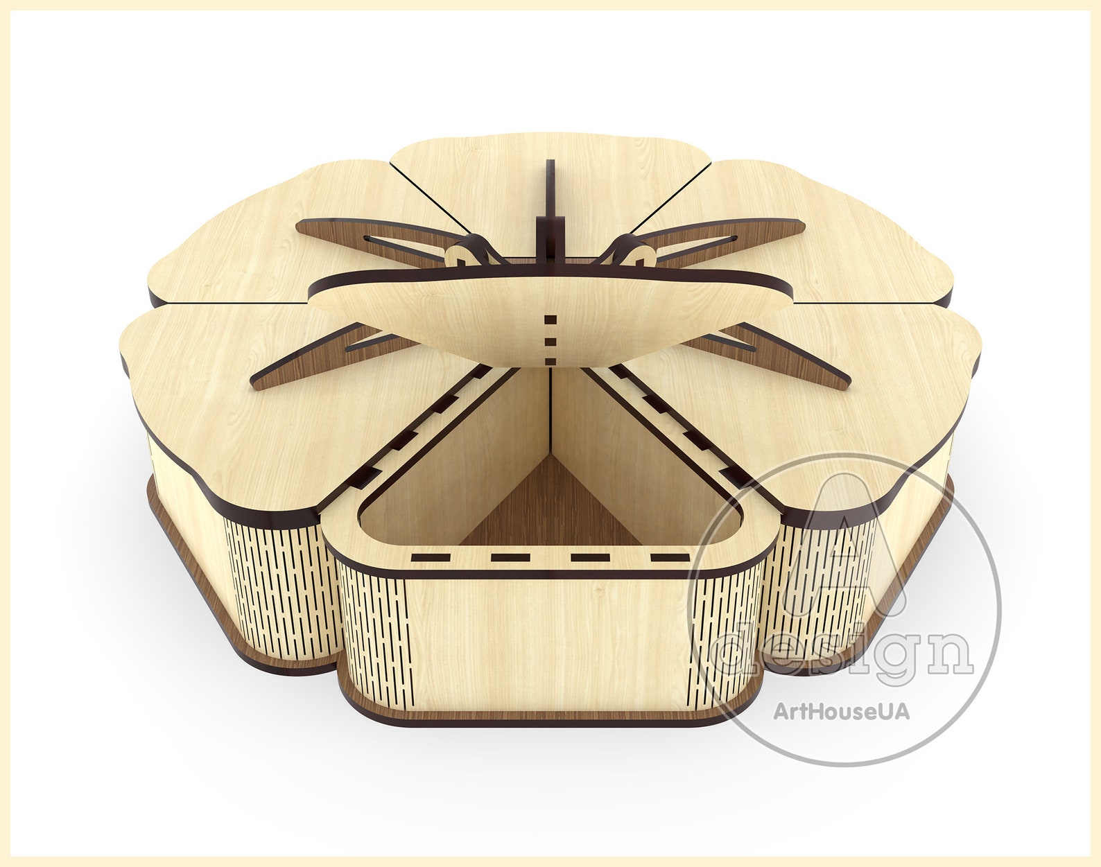 Jewelry Box SVG Vector for Laser Cut Unique Box for Threads - Etsy
