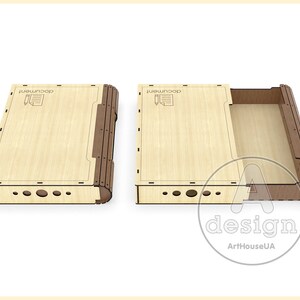 Slider Box A4 for Documents Laser Cut Vector File, A4 Paper Holder, A4 ...