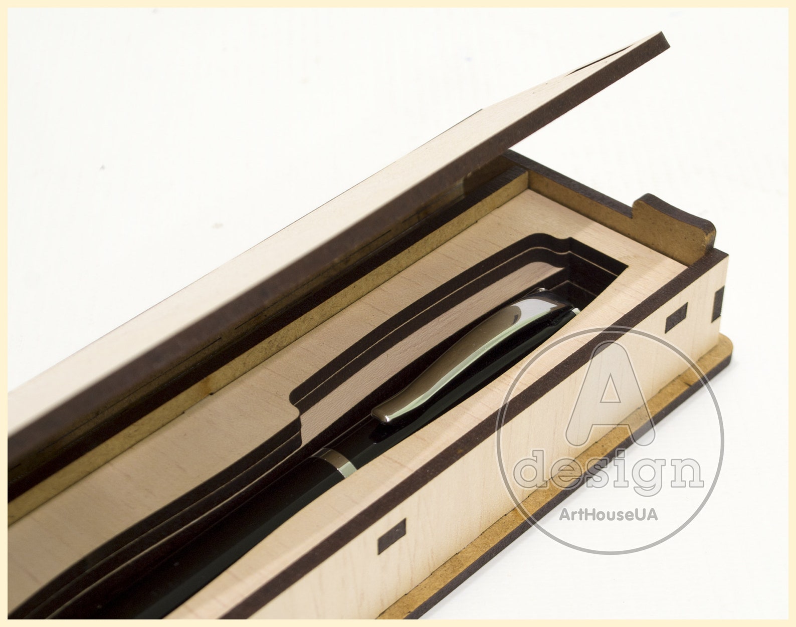 Wooden Pen Case Pen Box Pen Case Luxury Pen Case Vector - Etsy