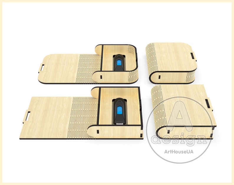 Box for USB Flash Drive Laser Cut Vector File and Glowforge - Etsy