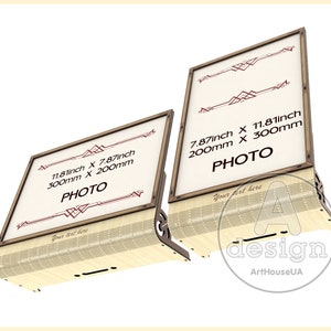 Photo Frame Vector File for Laser Cut and Glowforge Users Ready SVG ...