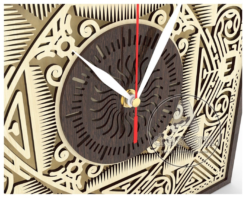 Wall Clock Pattern Clock Vector Clock Laser Cut Laser Cut - Etsy