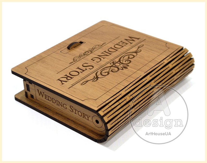 USB Flash Drive Storage Box Laser Cut File - Etsy