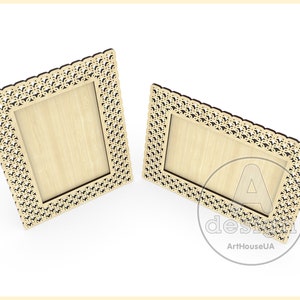 Picture Frame SVG Laser Cut File, Wall or Tabletop Display Frame Vector ...
