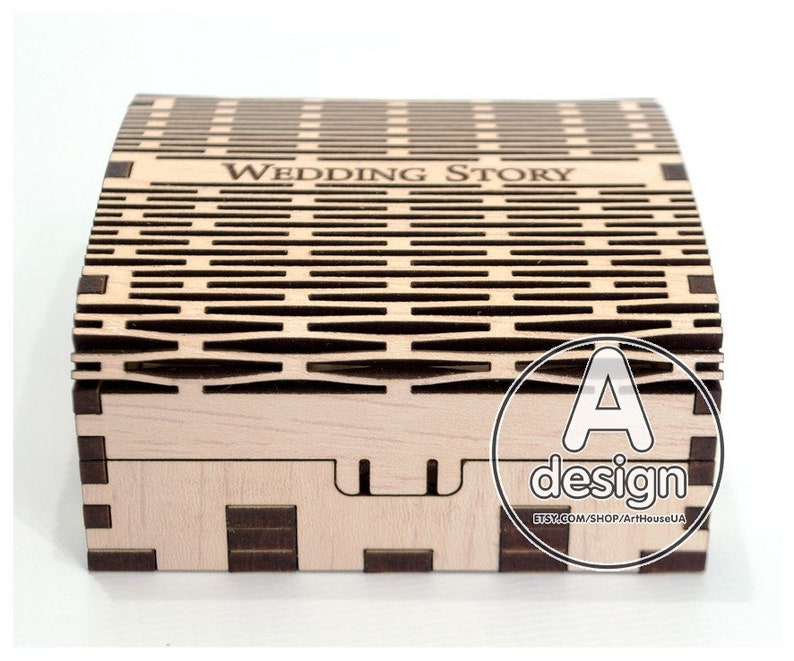 Box for USB Vector Wedding Story Usb Case Box Laser Cut - Etsy