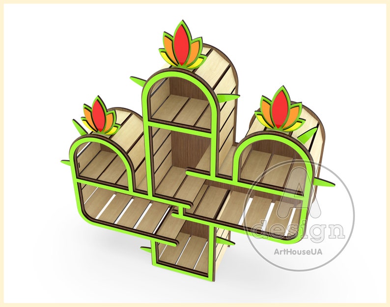 Cactus Shelf Vector Phone Stand Tablet Stand Book Shelf - Etsy