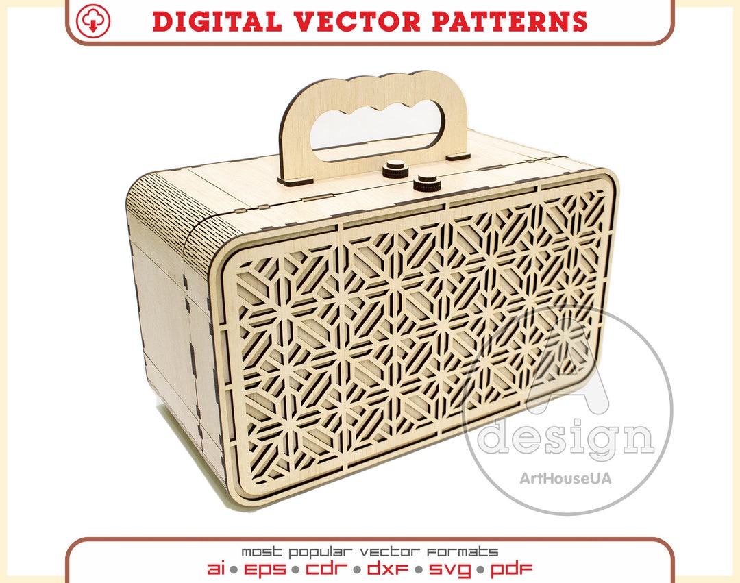Wooden Suitcase, Vintage Wooden Suitcase, Vintage Bag, Vintage Wooden ...