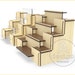 3 Different Sizes Merchandise Tiered Shelving Laser Cut SVG Vector File ...