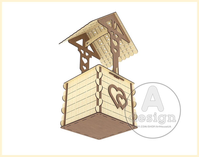Wishing Well Laser Files WW-V1 Wedding Well SVG Cut File - Etsy