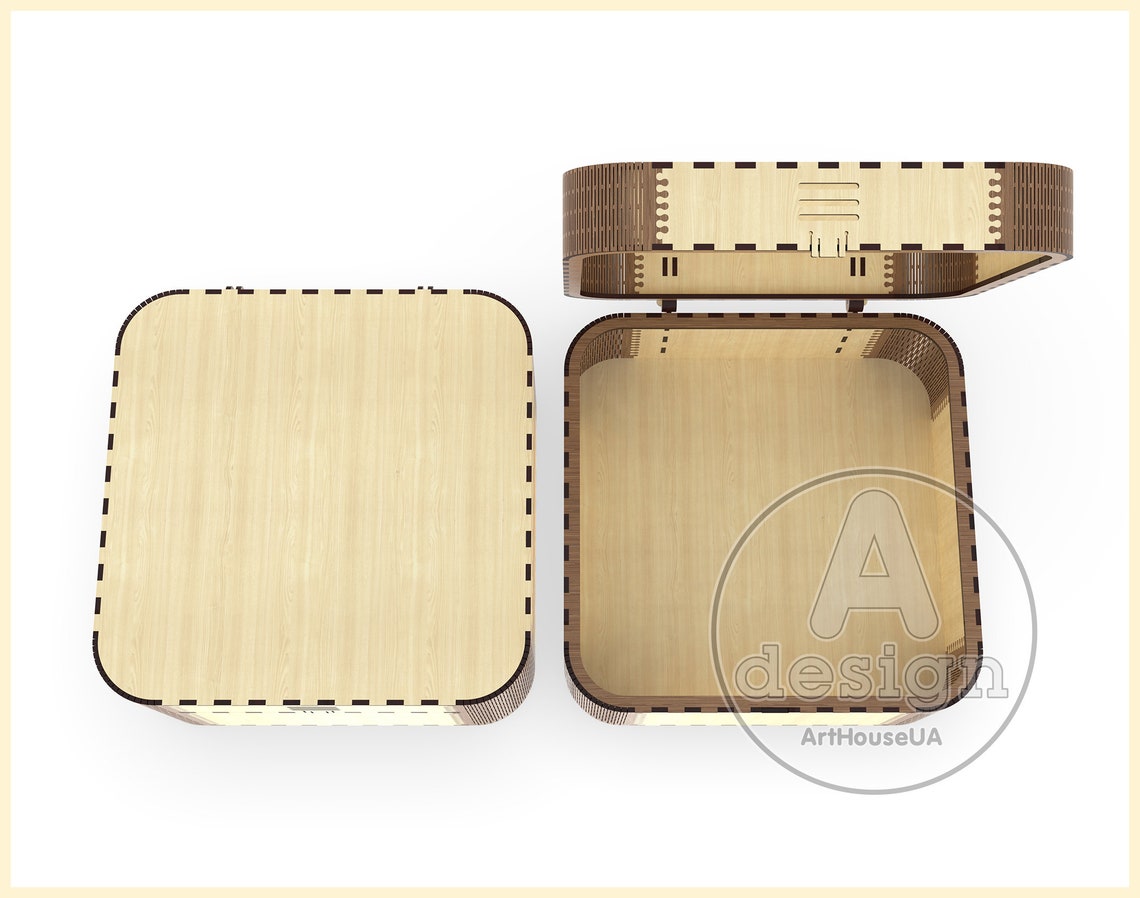 Jewelry Box SVG Vector for Laser Cut Unique Box for Threads - Etsy