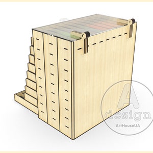 100 Pens Fountain Pen Collection Storage Case Laser Cut Vector File and ...