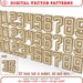 3D Numbers Box Laser Cut Vector Bundle SVG for Candy Treats Chocolate ...
