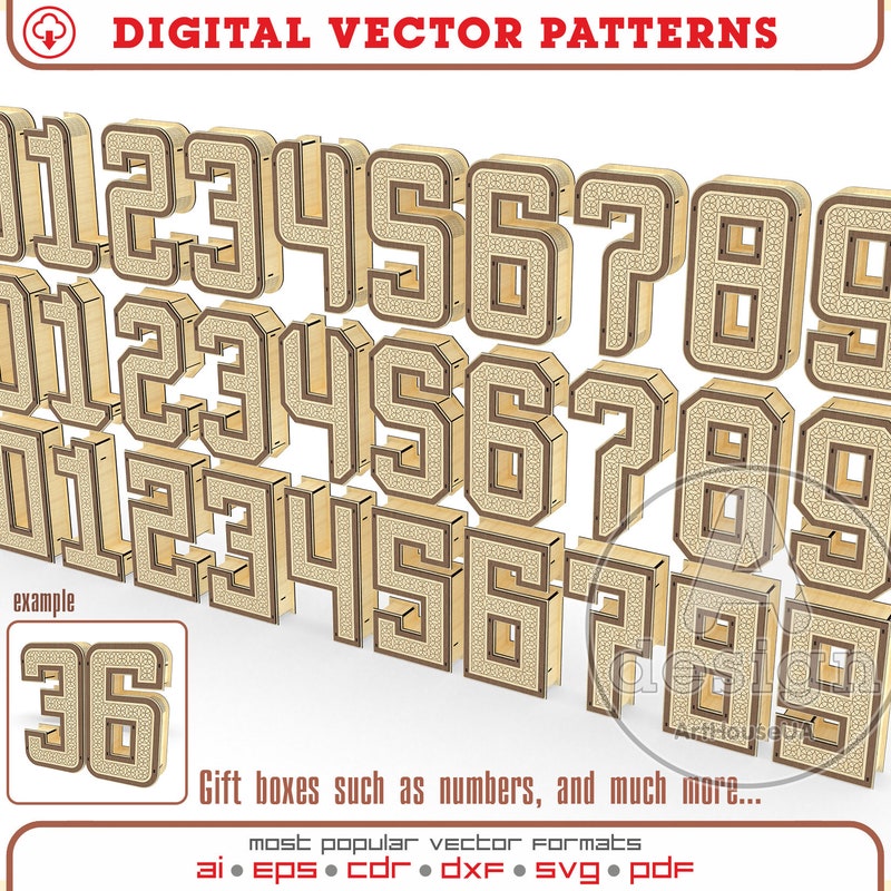 3d Numbers - Etsy