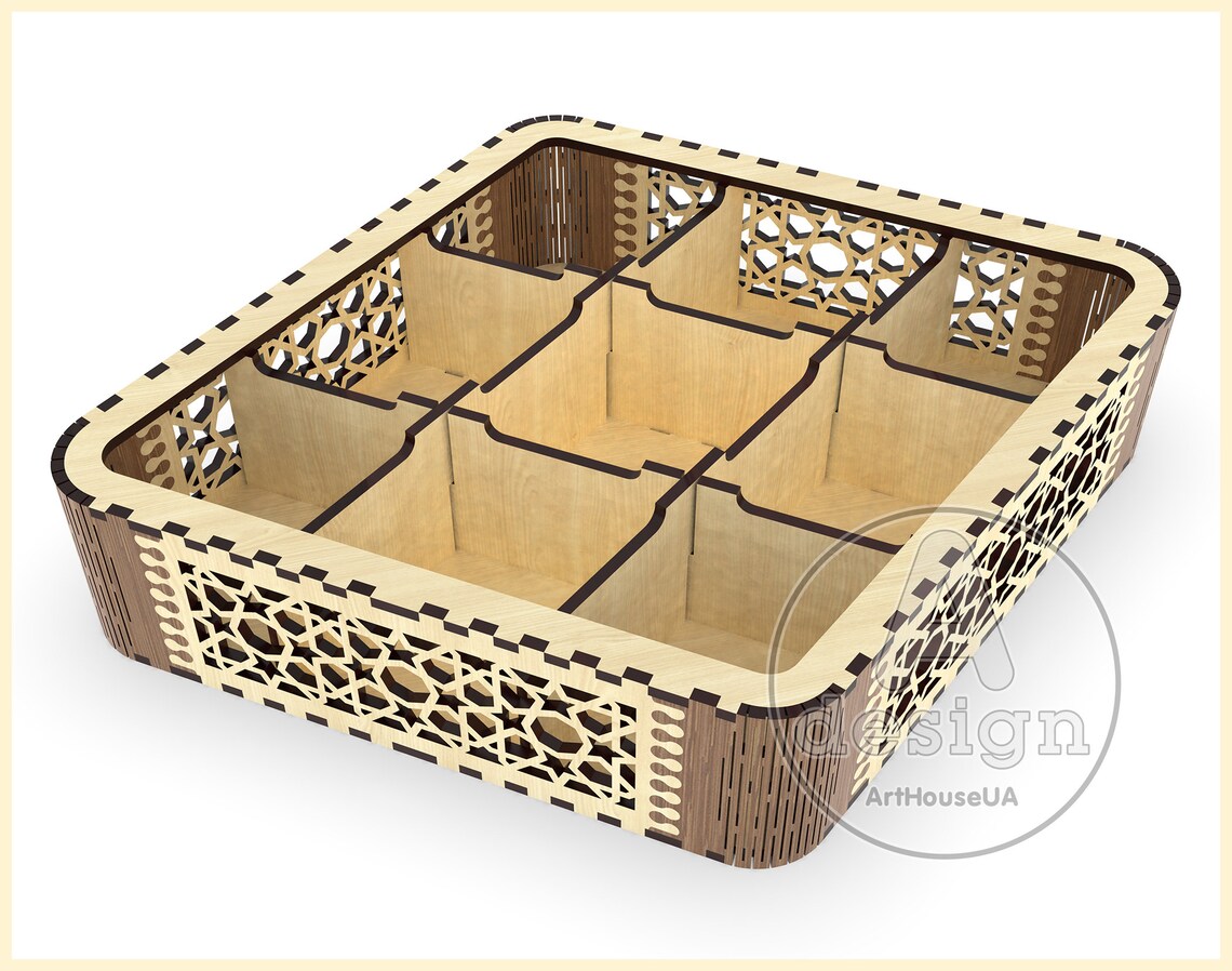 Wooden Box Vector Gift Box Laser Cut Plywood Box Laser - Etsy