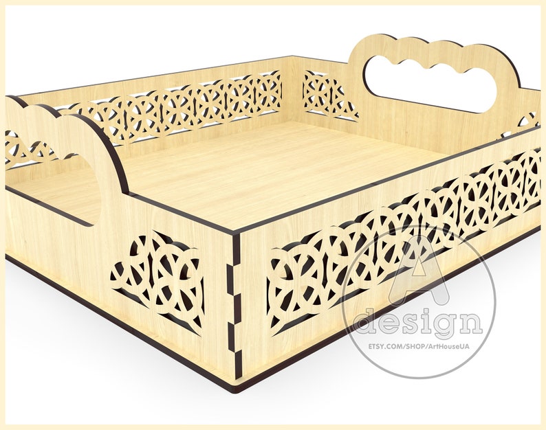 Vector File Tray for Laser Cut DXF Files for Laser Tray CNC | Etsy