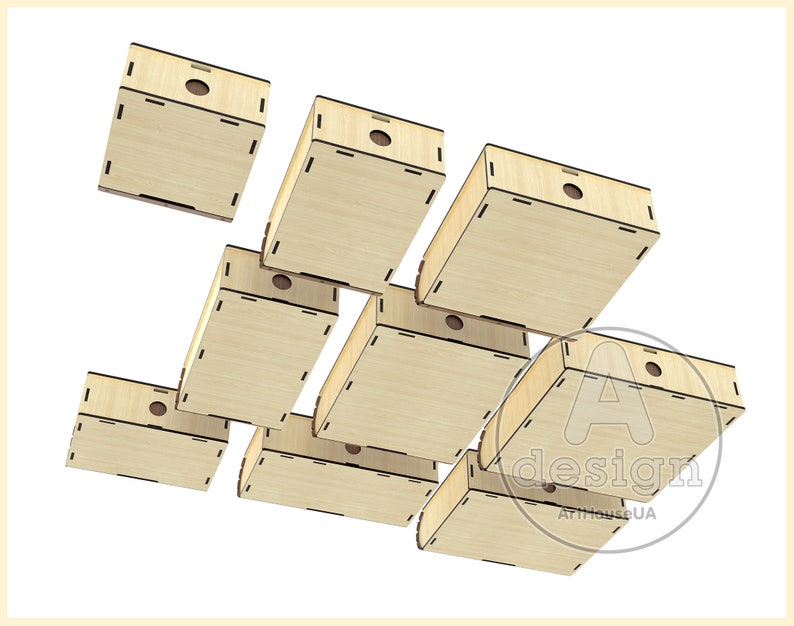 9 Book Style Box SVG Bundle for Laser Cut - Etsy