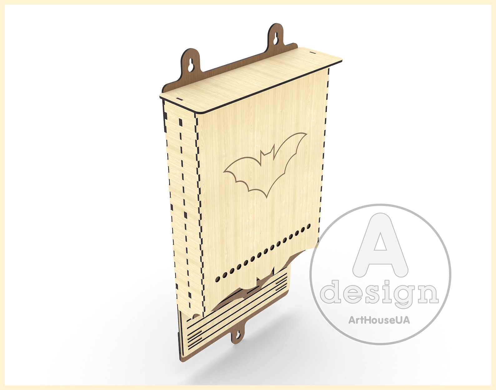 Bat House Laser Cut SVG File, Chambered Bat Box Plan (digital Download ...