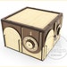 Wooden Safe Box Laser Cut Vector File, Gift Box Like Safe SVG File for ...