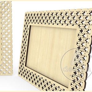 Picture Frame SVG Laser Cut File, Wall or Tabletop Display Frame Vector ...
