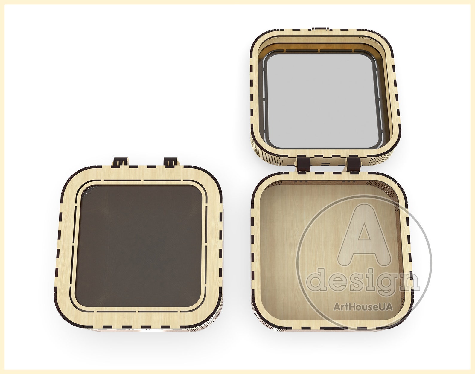 Wooden Box Ready Vector for Glowforge SVG, Gift Box File, Jewelry Box ...