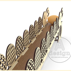 Easter Egg Rolling Ramp SVG, Easter Egg Races DXF, Wooden Ramp, Easter ...
