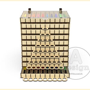100 Pens Fountain Pen Collection Storage Case Laser Cut Vector File and ...