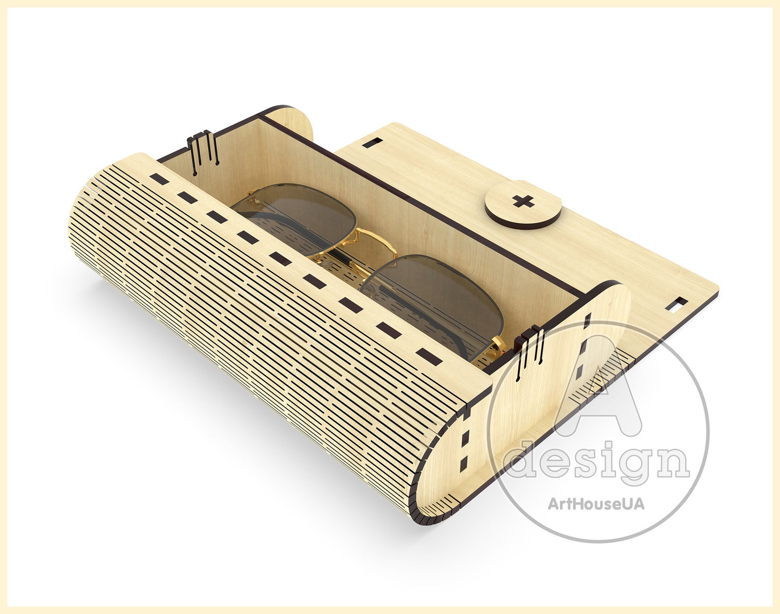 Glasses Case Vector File Wooden Case for Sun Glasses - Etsy