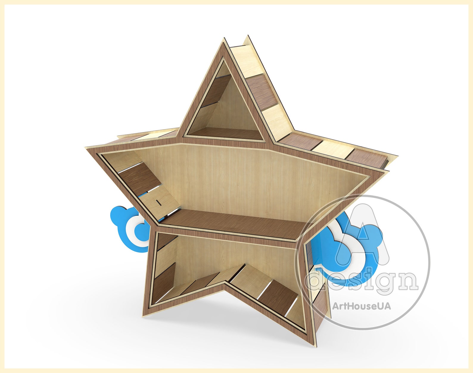 Star Shelf Vector Phone Stand Tablet Stand Book Shelf Laser - Etsy