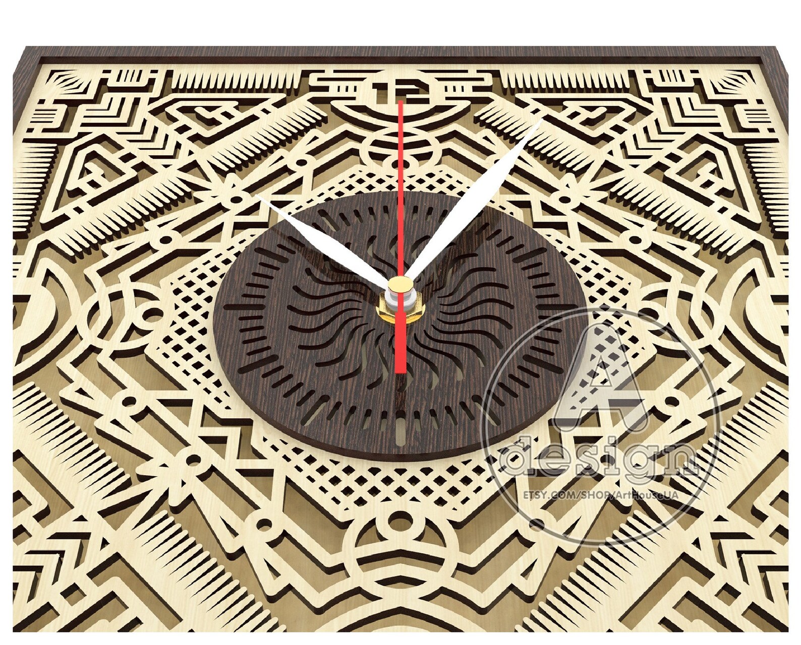 Wall Clock Pattern Clock Vector Clock Laser Cut Laser Cut - Etsy