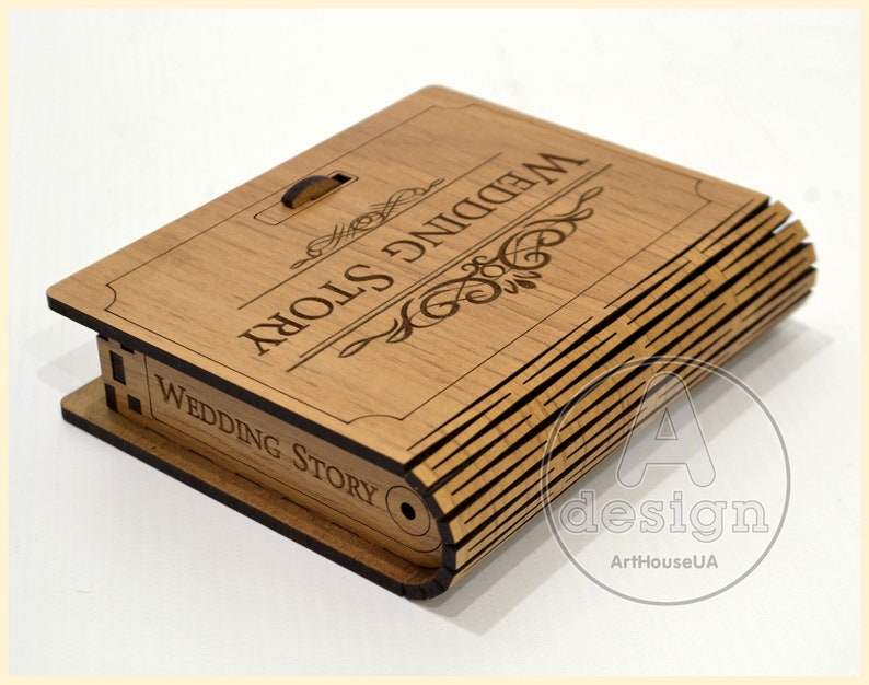 Box for USB Vector Wedding Story Usb Case Box Laser Cut - Etsy
