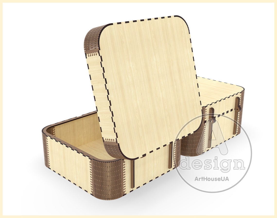 Jewelry Box SVG Vector for Laser Cut Unique Box for Threads - Etsy