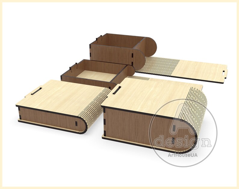 50 Different Sizes Boxes With Flexible Flip up Lid Vector for - Etsy