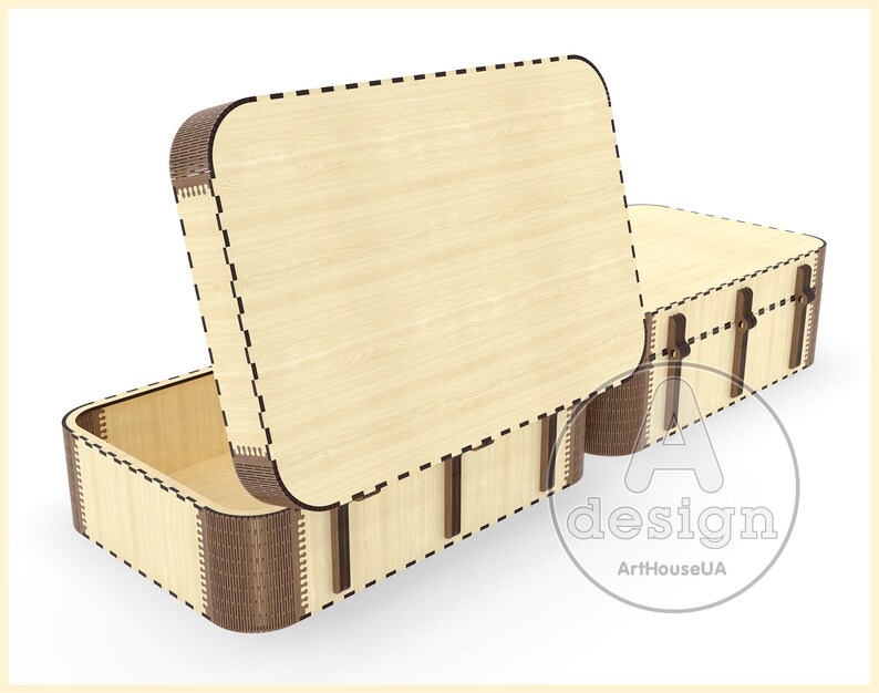 Jewelry Box SVG Vector for Laser Cut Unique Box for Threads - Etsy