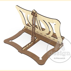 Book Stand Vector, BS-V1, Phone Stand, Tablet Stand, Book Shelf Laser ...