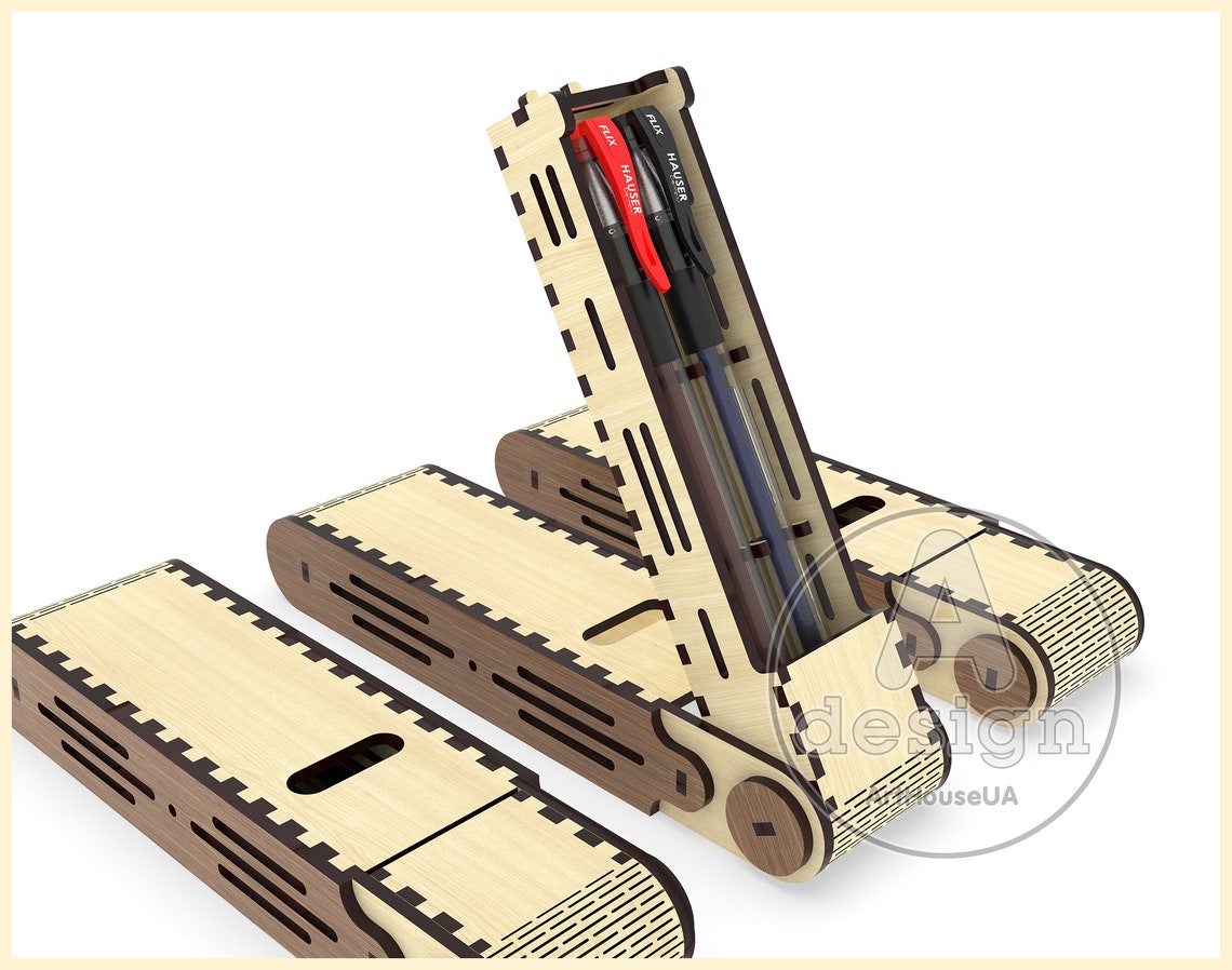 Wooden Pen Case Vector Pen Box Laser Pen Case SVG for - Etsy