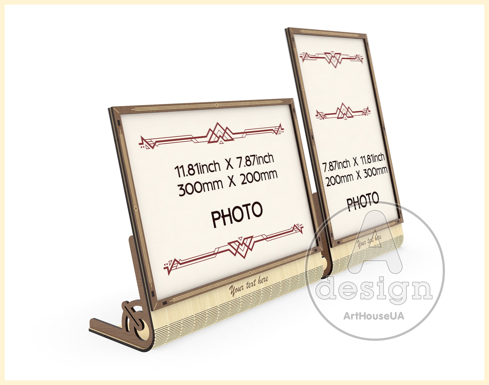 Photo Frame Vector File for Laser Cut and Glowforge Users - Etsy
